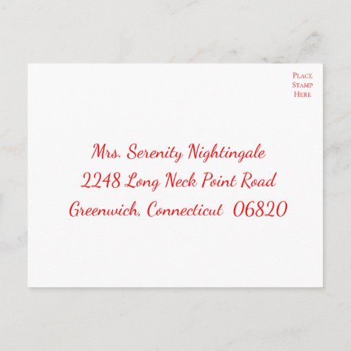 Christmas Party RSVP Red Green Santa Holiday Invitation Postcard | Zazzle