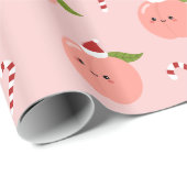 Christmas Peach Wrapping Paper | Zazzle