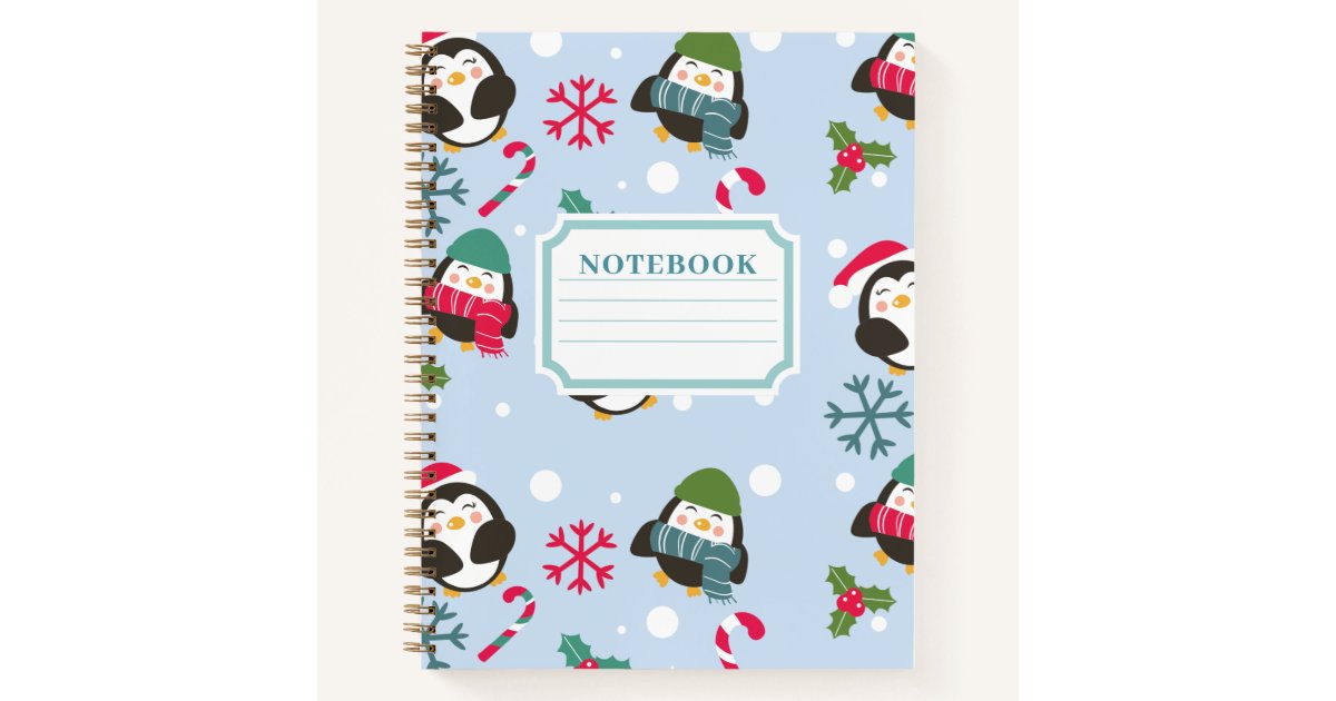 Christmas Penguin Notebook | Zazzle