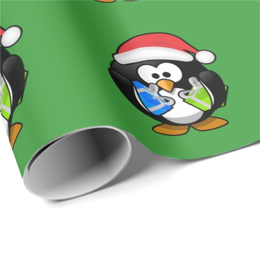 Christmas Penguin Wrapping Paper | Zazzle