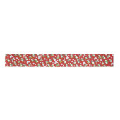 Christmas penguins background satin ribbon | Zazzle