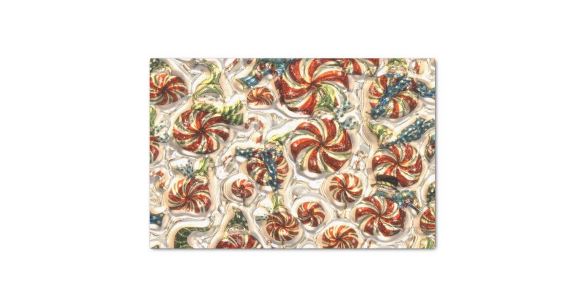 Christmas peppermint pattern tissue paper | Zazzle