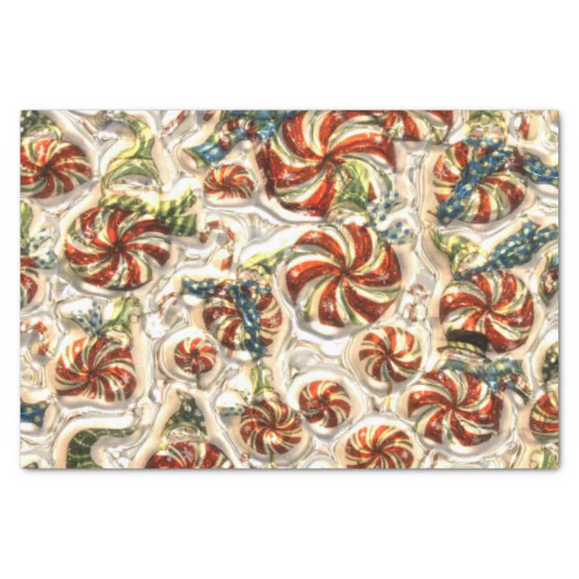 Christmas peppermint pattern tissue paper | Zazzle