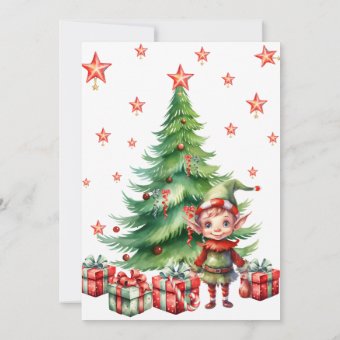 Christmas Personalized letter from Santa and Elf Invitation | Zazzle