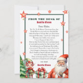 Christmas Personalized letter from Santa and Elf Invitation | Zazzle