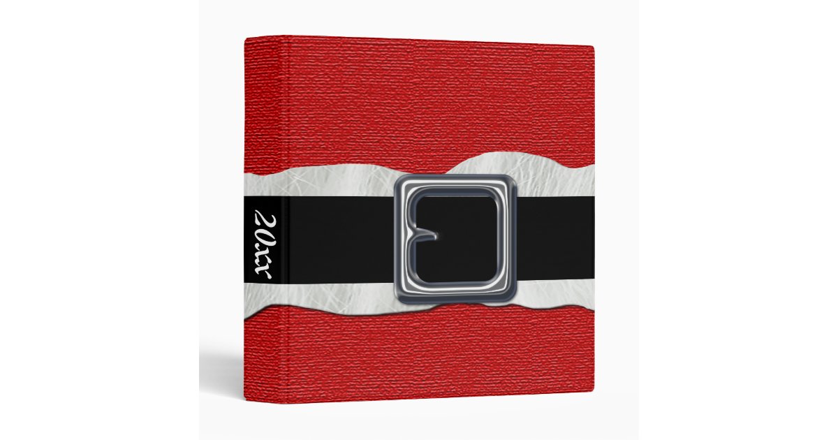 Christmas Photo Album Binder Santa Claus | Zazzle