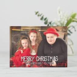 Christmas Photo Card - 4 photos Front & Back | Zazzle