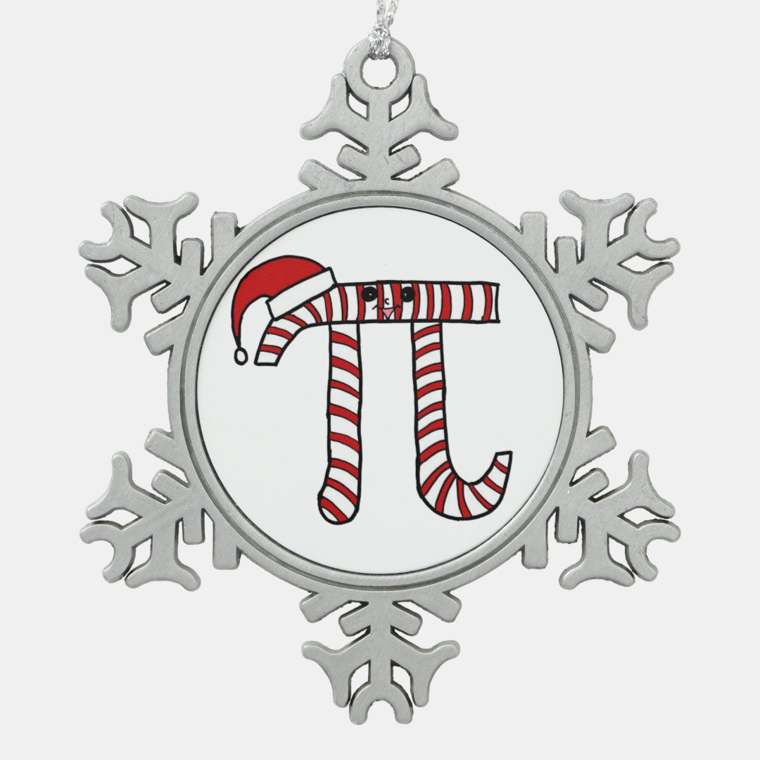 Christmas Pi Math Ornament | Zazzle