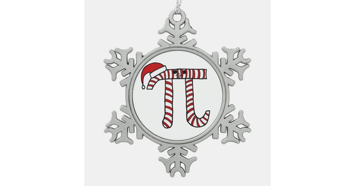 Christmas Pi Math Ornament | Zazzle