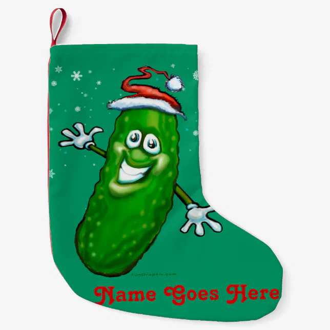 Christmas Pickle Small Christmas Stocking | Zazzle