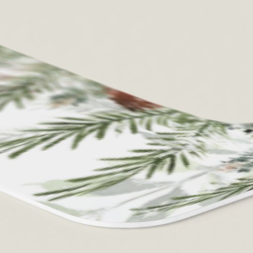 Christmas Pine Poinsettia Pattern Custom Christmas License Plate Frame ...