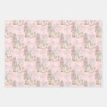 Christmas Pink Nutcracker Glitter Festive Patterns Wrapping Paper ...