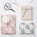 Christmas Pink Nutcracker Glitter Festive Patterns Wrapping Paper ...