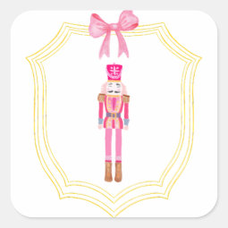 Christmas Pink Nutcracker Sticker | Zazzle