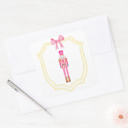 Christmas Pink Nutcracker Sticker | Zazzle