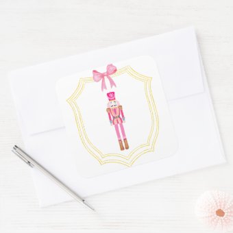 Christmas Pink Nutcracker Sticker | Zazzle