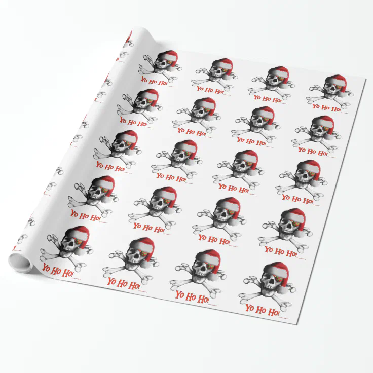 Christmas Pirate Wrapping Paper | Zazzle