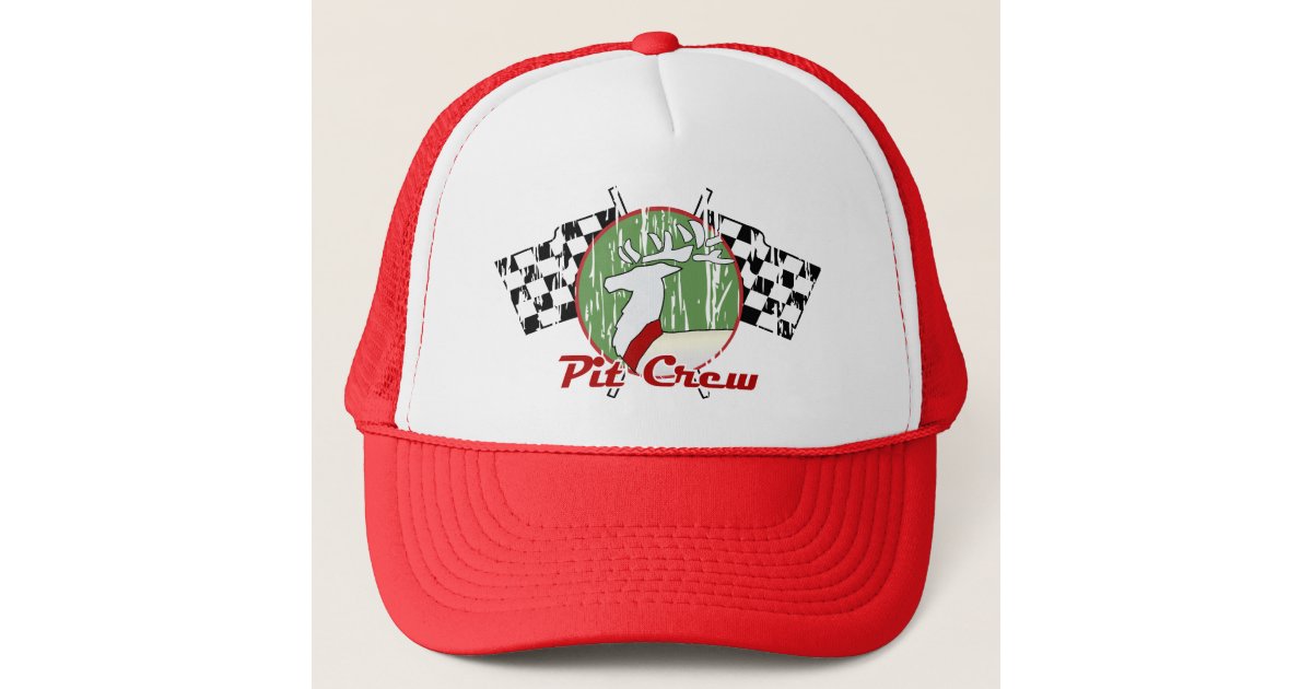 Christmas Pit Crew Trucker Hat | Zazzle
