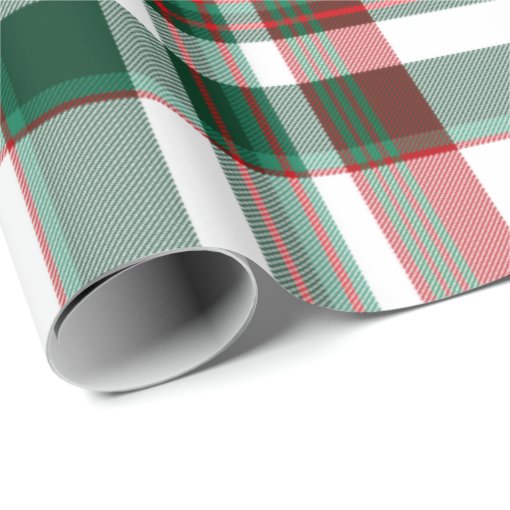 Christmas Plaid Red And Green Wrapping Paper | Zazzle