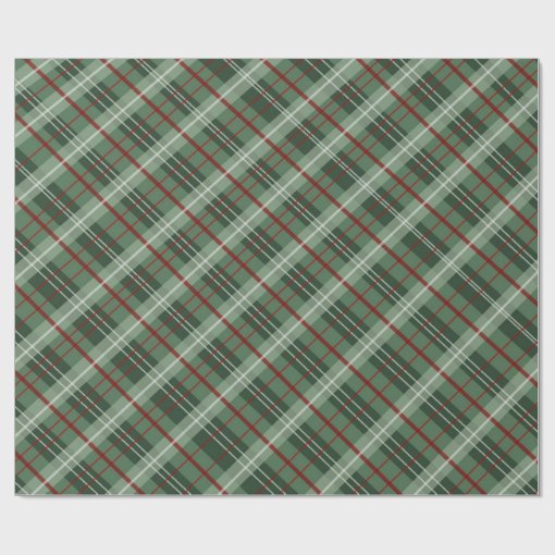 Christmas Plaid Wrapping Paper | Zazzle