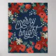 Christmas Poinsettia Foliage Poster | Zazzle