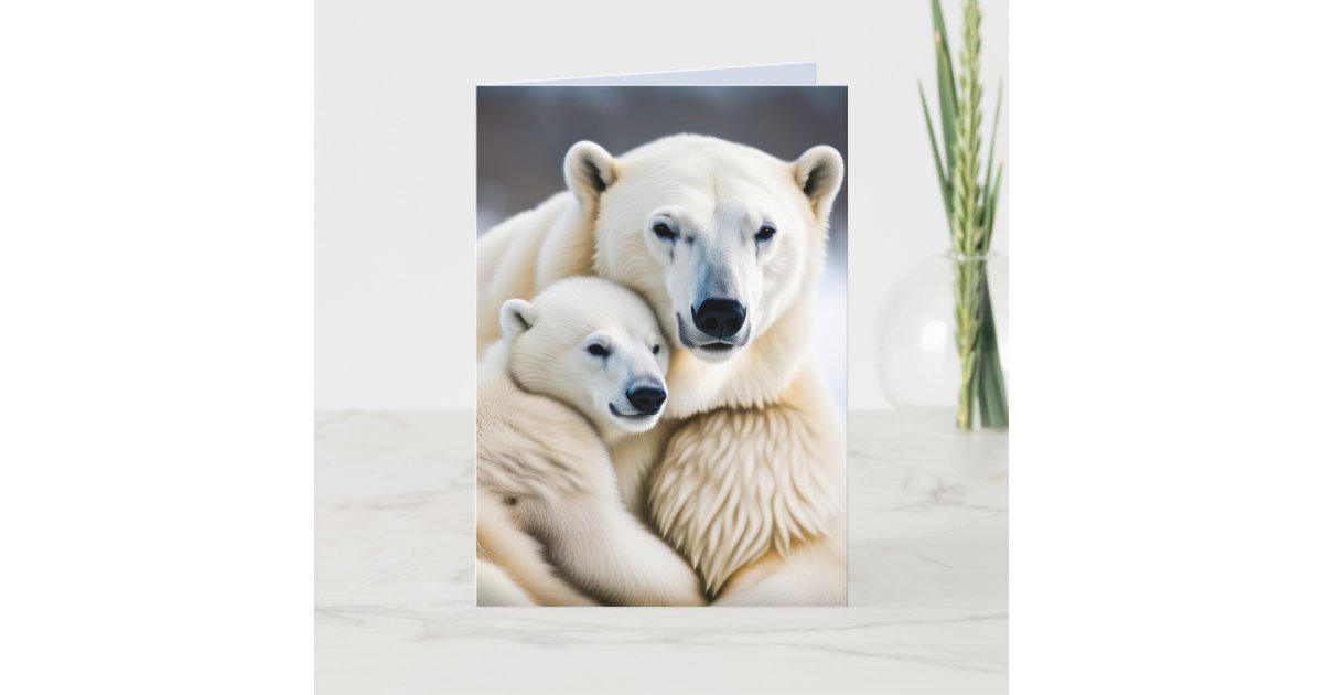 Christmas Polar Bears Holiday Card | Zazzle