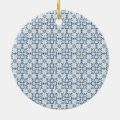 Christmas Portuguese Rooster and blue tiles frame Ceramic Ornament | Zazzle