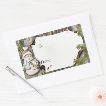 Christmas Present To and From Labels | Zazzle