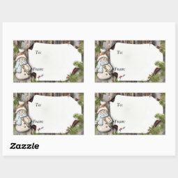 Christmas Present To and From Labels | Zazzle