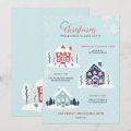 Christmas Progressive Dinner Party Snowy Village Invitation | Zazzle
