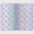 Christmas Purple Pink Snowflake Sparkle Wrapping Paper | Zazzle