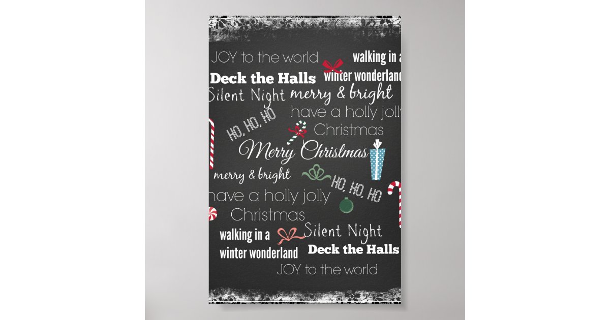 Christmas Quote Typography Poster | Zazzle