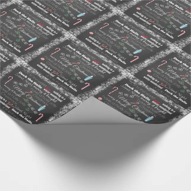 Christmas Quote Typography Wrapping Paper | Zazzle