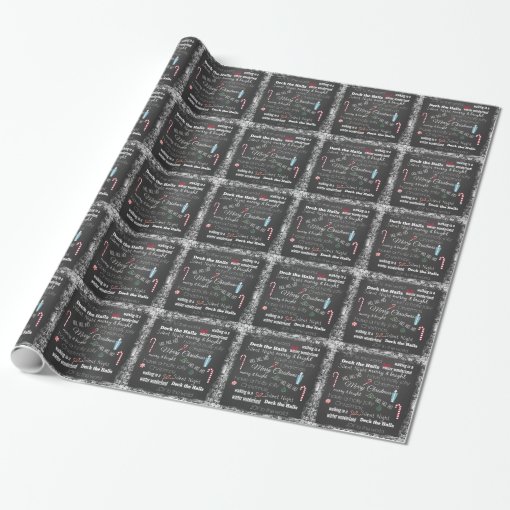 Christmas Quote Typography Wrapping Paper | Zazzle