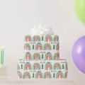 Christmas Rainbow Gift wrapping paper | Zazzle