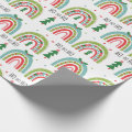 Christmas Rainbow Gift wrapping paper | Zazzle