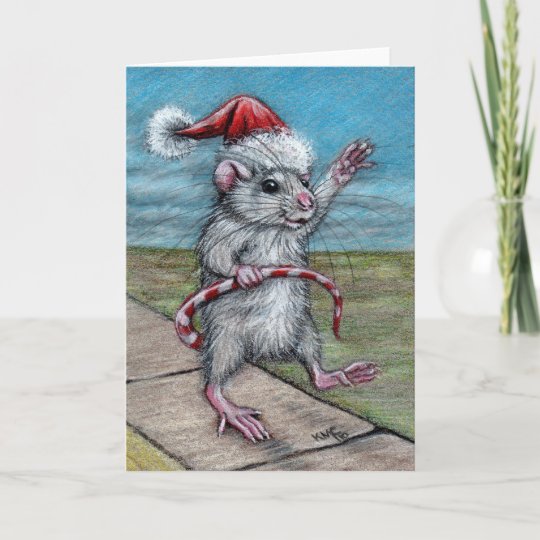 Christmas Rat holiday card | Zazzle.com