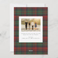Christmas Red and Green Plaid Photo Flat Holiday Card | Zazzle