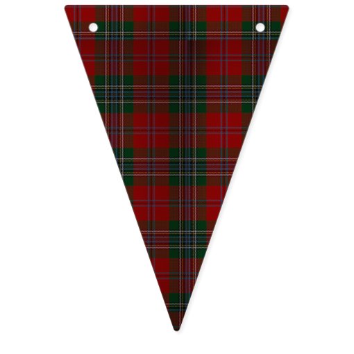 Christmas Red Plaid Bunting Flags | Zazzle