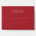 Christmas Red Return Address Envelope | Zazzle