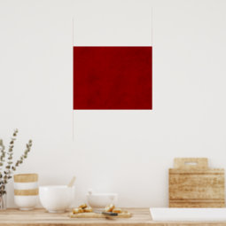 Christmas Red Solid Holiday Color Background Trend Poster | Zazzle