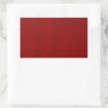 Christmas Red Solid Holiday Color Background Trend Rectangular Sticker ...