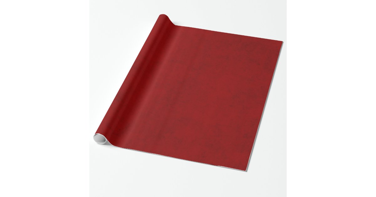 Christmas Red Solid Holiday Color Background Trend Wrapping Paper | Zazzle