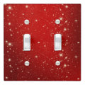 Christmas Red Twinkle Light Switch Cover | Zazzle