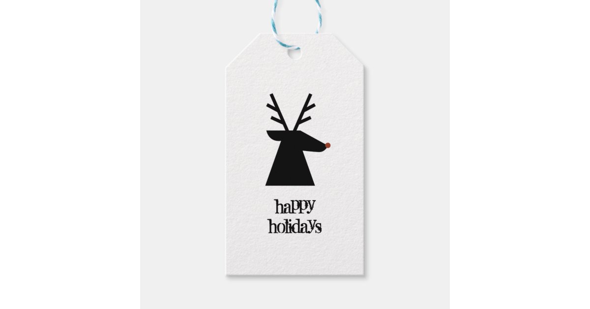 Christmas Reindeer Gift Tags | Zazzle