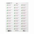 Christmas Return Address Label | Zazzle