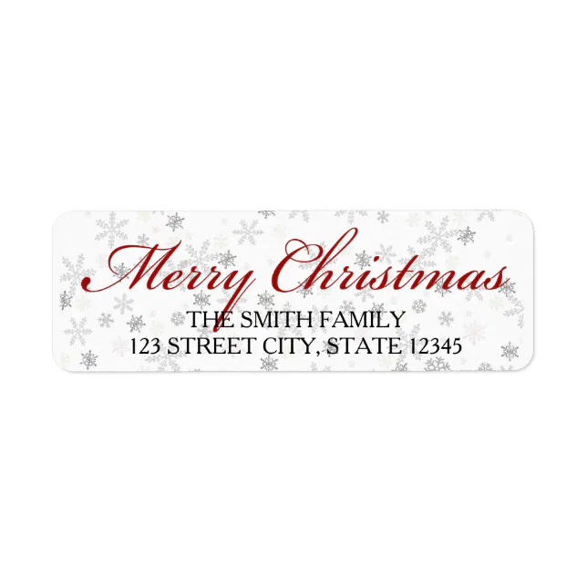 christmas return address label | Zazzle