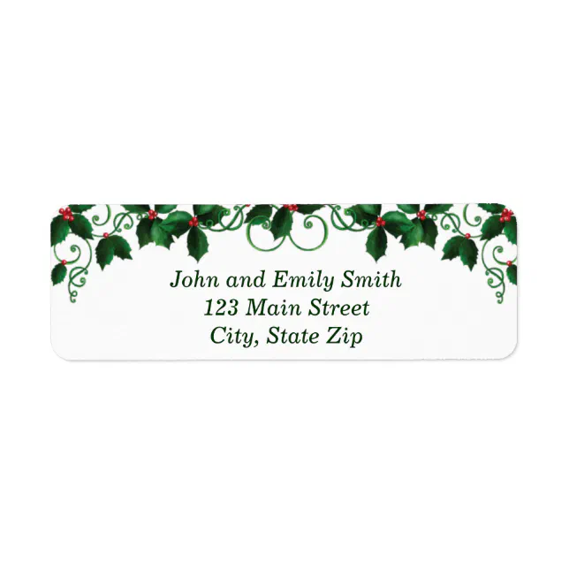Christmas Return Address Labels | Zazzle