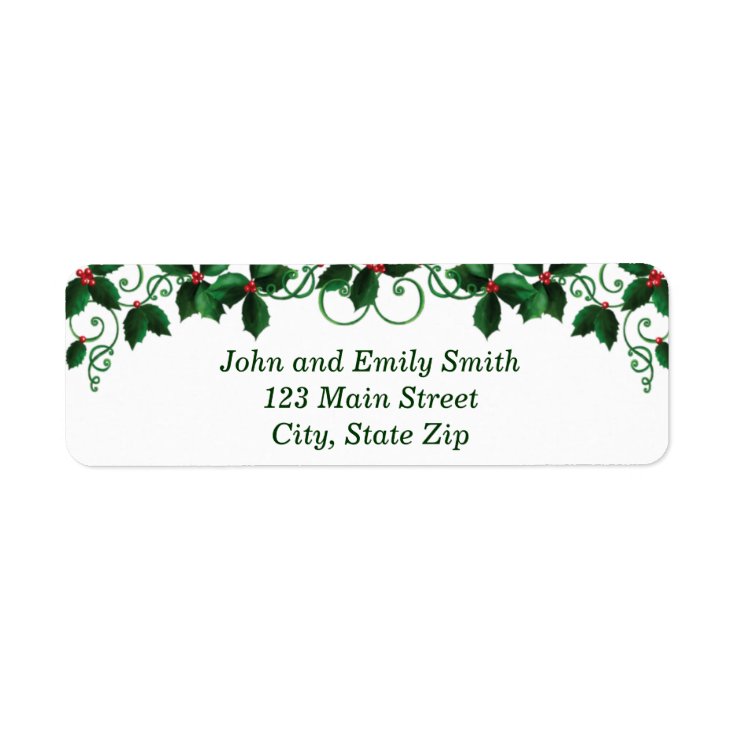 Christmas Return Address Labels | Zazzle