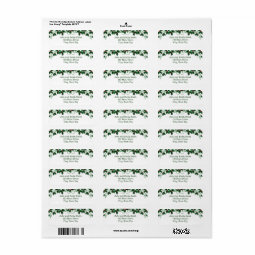 Christmas Return Address Labels | Zazzle